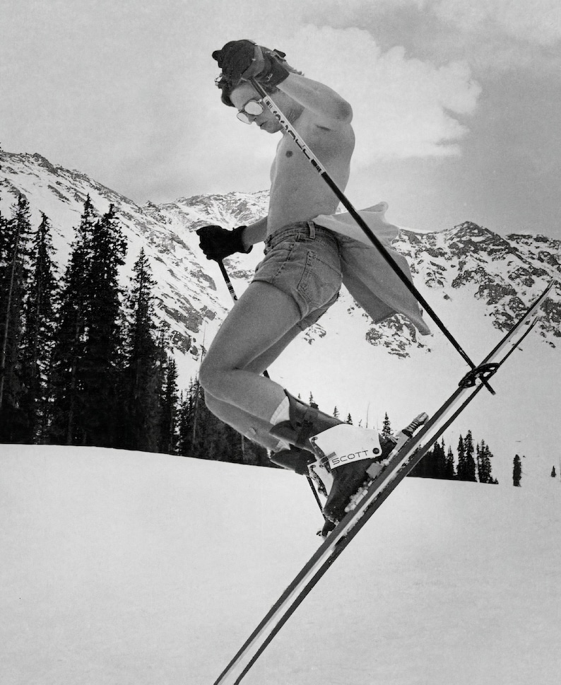 VINTAGE SKI PHOTO Print Vintage Ski Art Ski Home Decor - Etsy