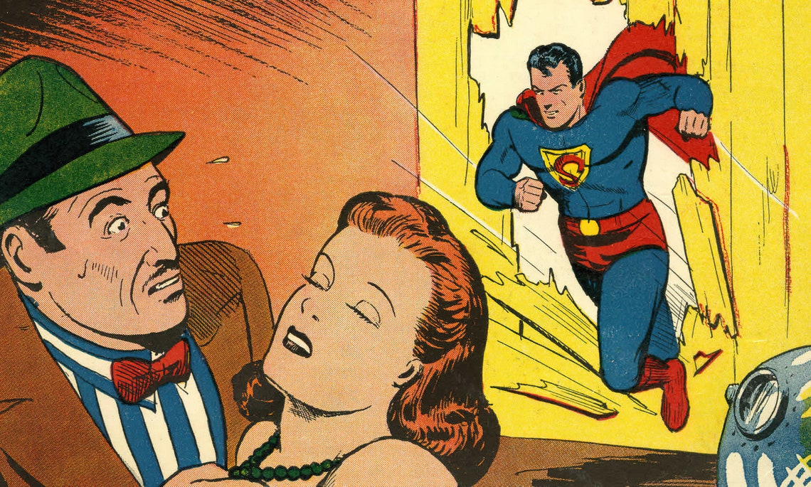 1940 ACTION COMICS 24 SUPERMAN Comic Book Cover print Comic | Etsy