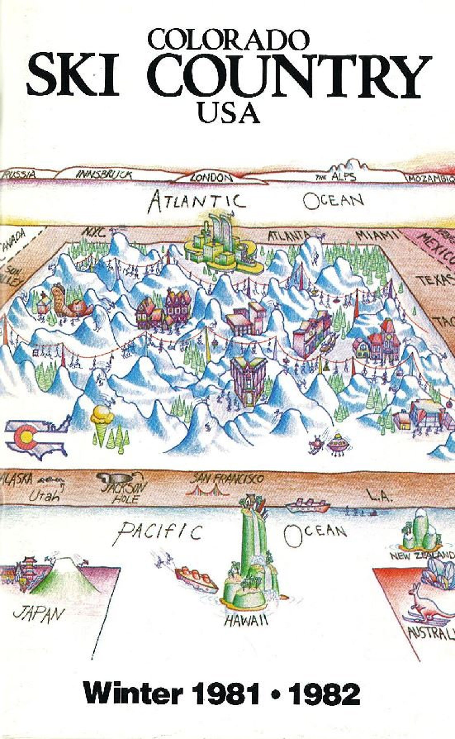 1981 COLORADO SKI COUNTRY Print Vintage Ski Art Ski Home - Etsy