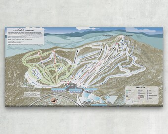 2023 WISP RESORT Ski Trail Map Ski Home Decor, Ski Lodge Wall Decor ...