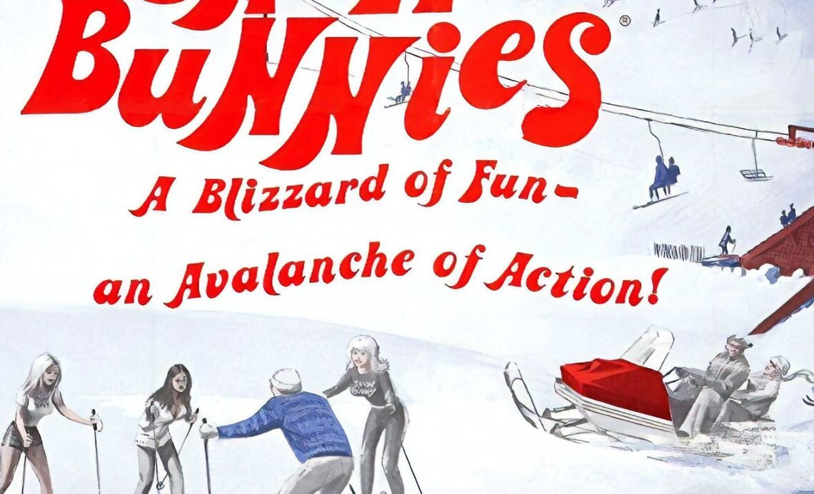 1972 THE SNOW BUNNIES Ski Print Vintage Ski Art Ski Home | Etsy