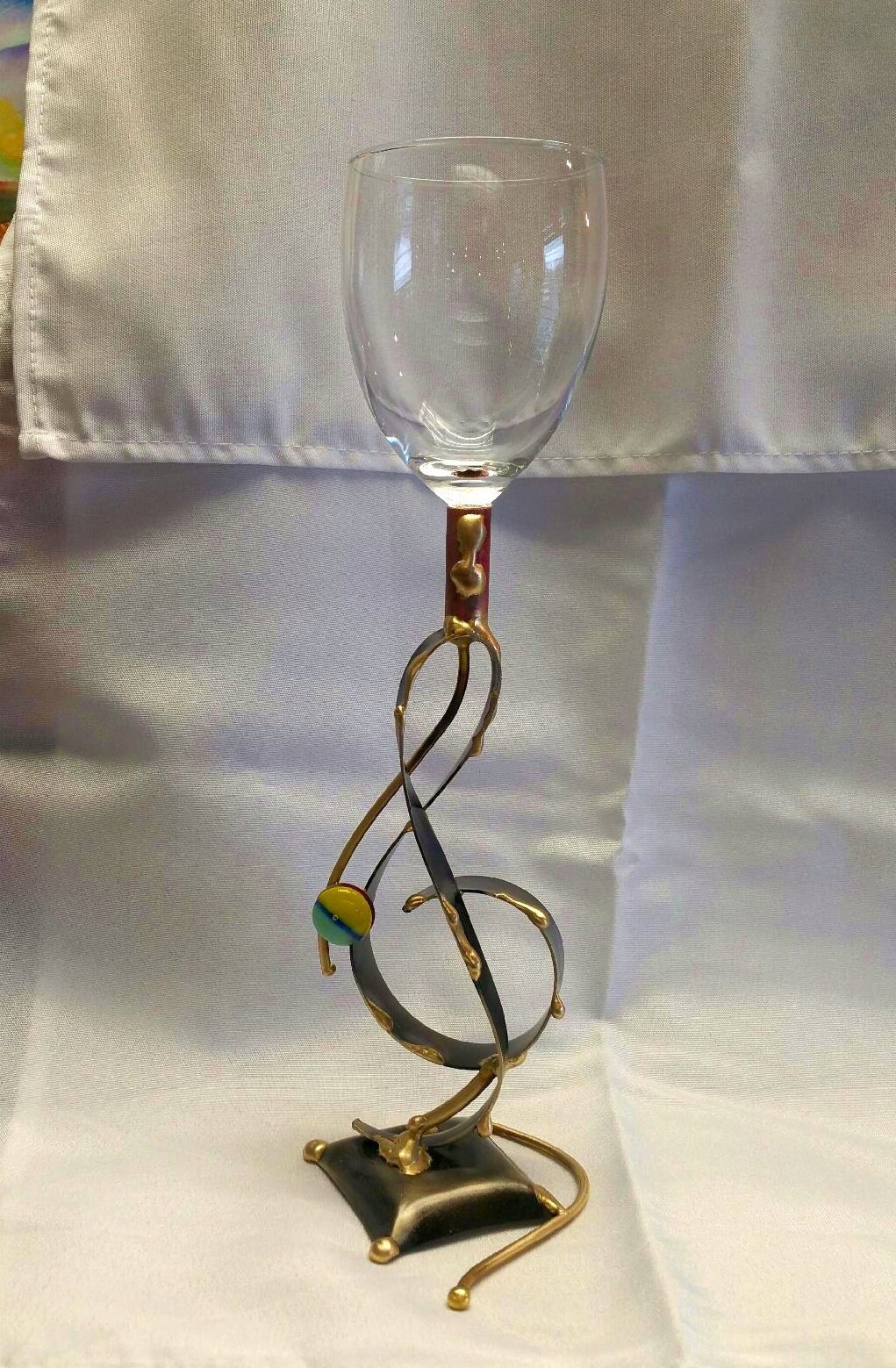 G-clef Music Themed Kiddush Cup, G Clef Wine Glass. G Clef Wine Goblet ...
