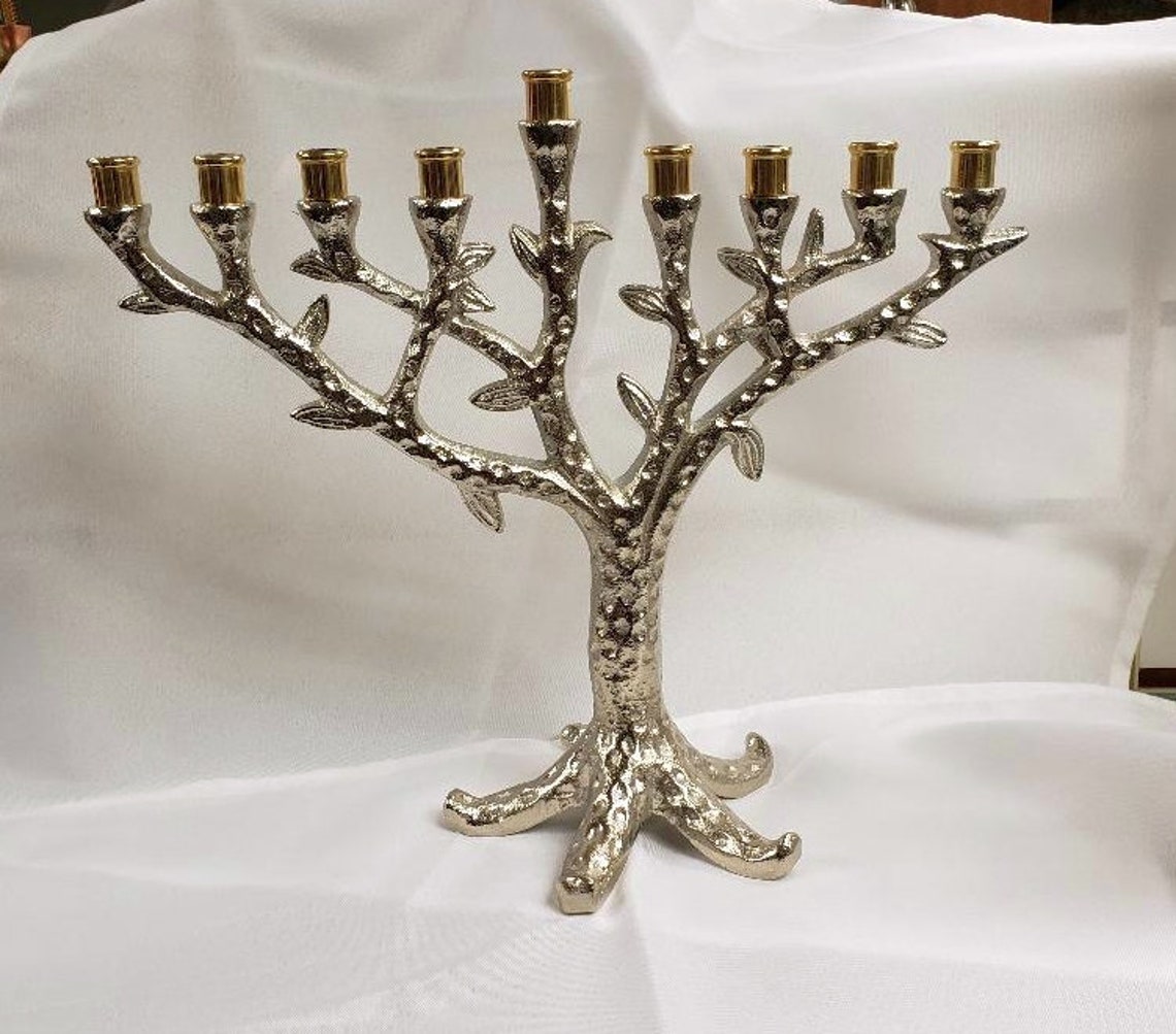 Tree of Life Hammered Silver and Gold - Etsy