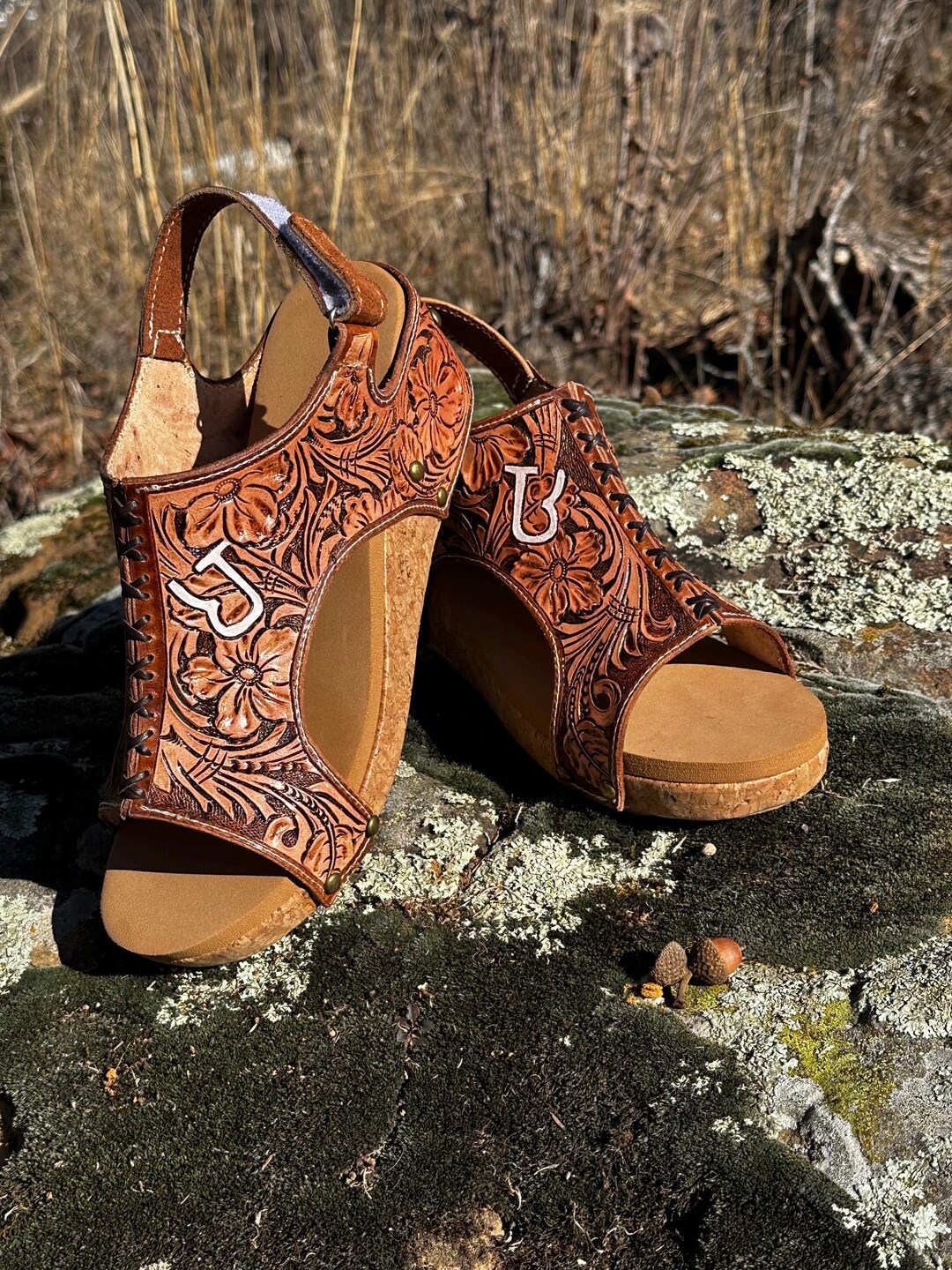 Custom Hand Tooled Heels - Etsy