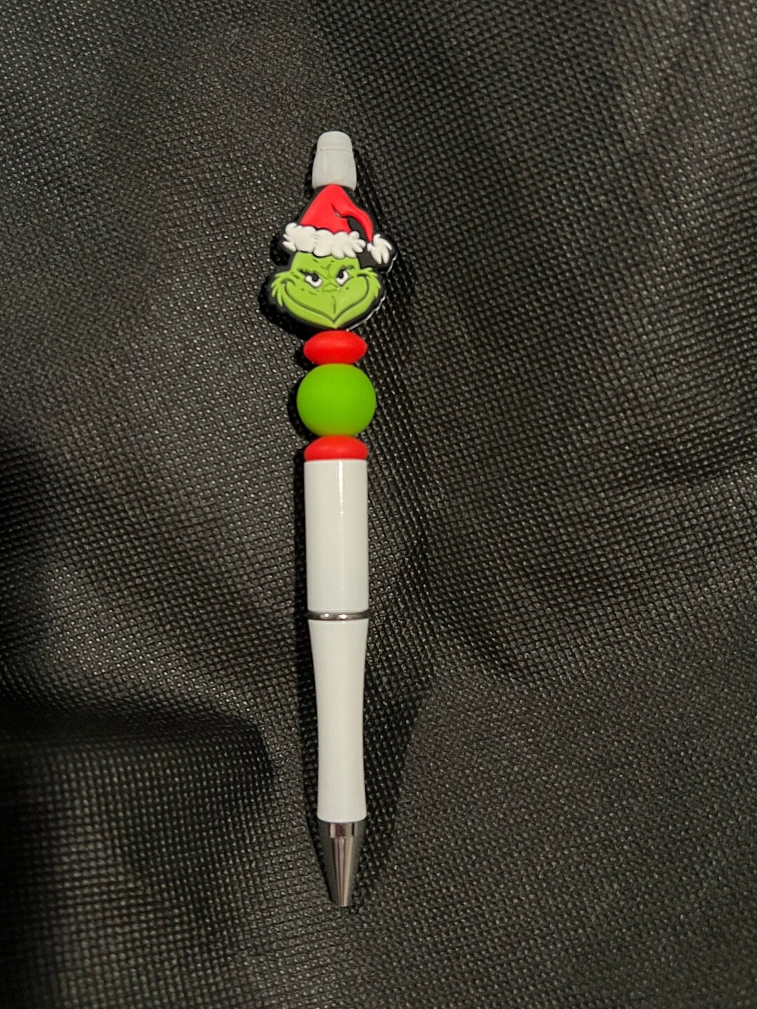 Christmas Beaded Pen “grinch” - Etsy