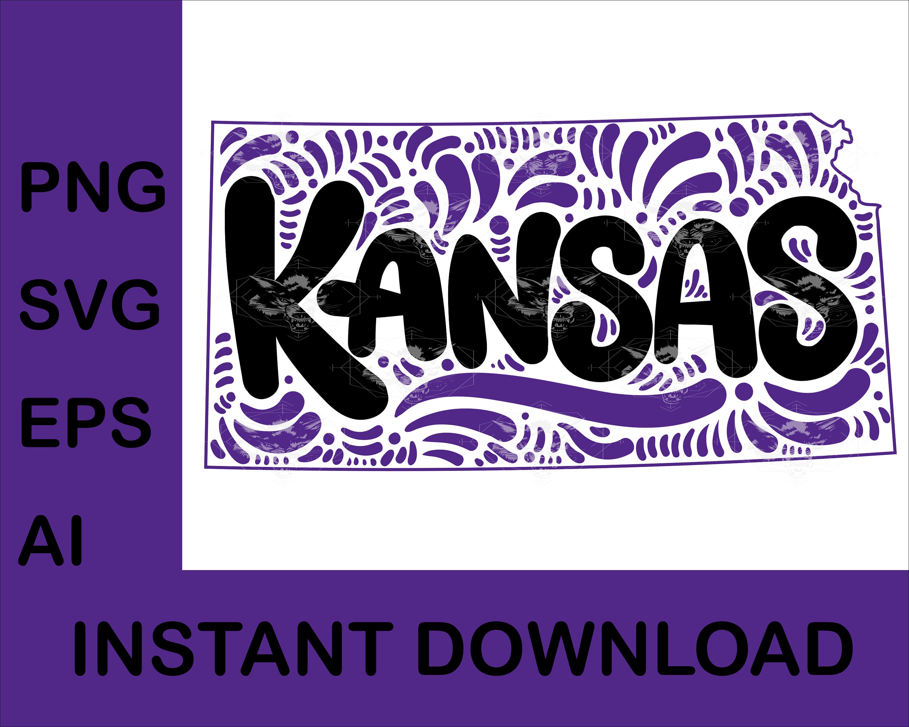 Kansas SVG Files, Kansas Cut File, United States of America Vector ...