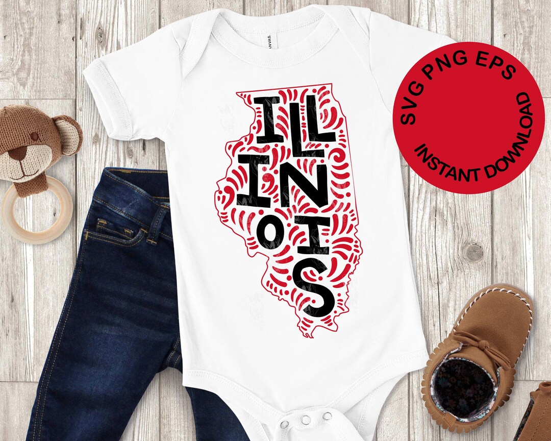 Illinois SVG Files, Illinois Cut File, United States of America Vector ...