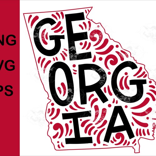 Georgia SVG Files Georgia Cut File United States of America - Etsy