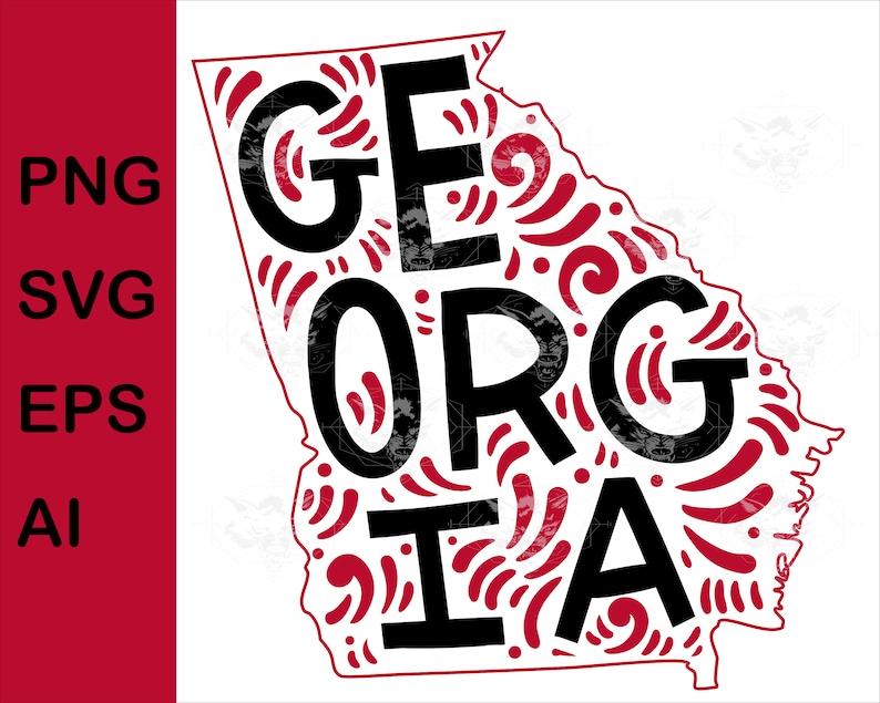 Georgia SVG Files, Georgia Cut File, United States of America Vector ...