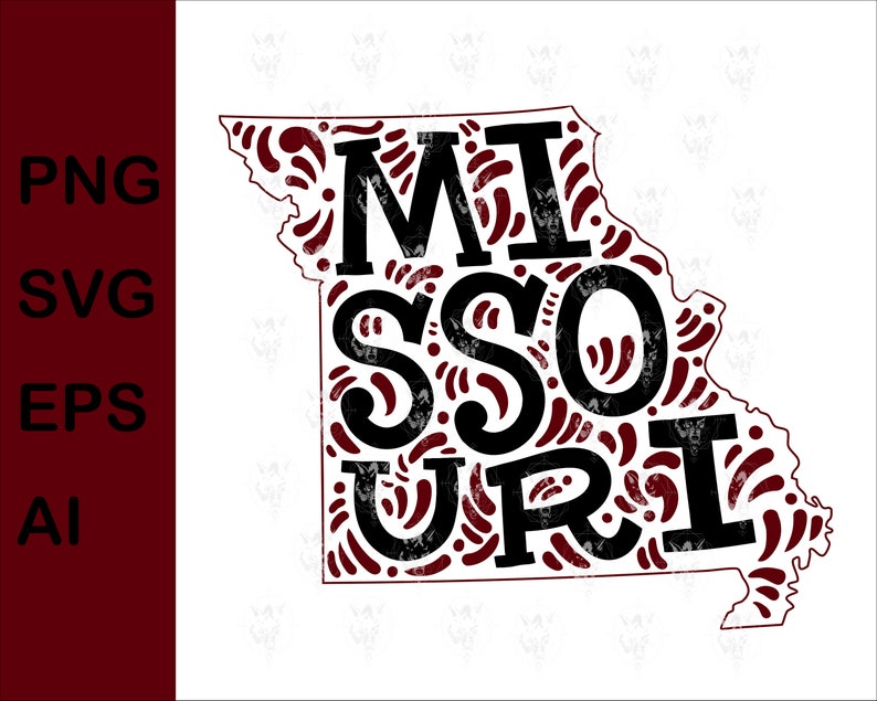 Missouri SVG Files Missouri Cut File United States of - Etsy
