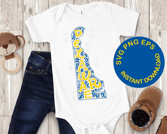 Delaware SVG Files Delaware Cut File United States of | Etsy