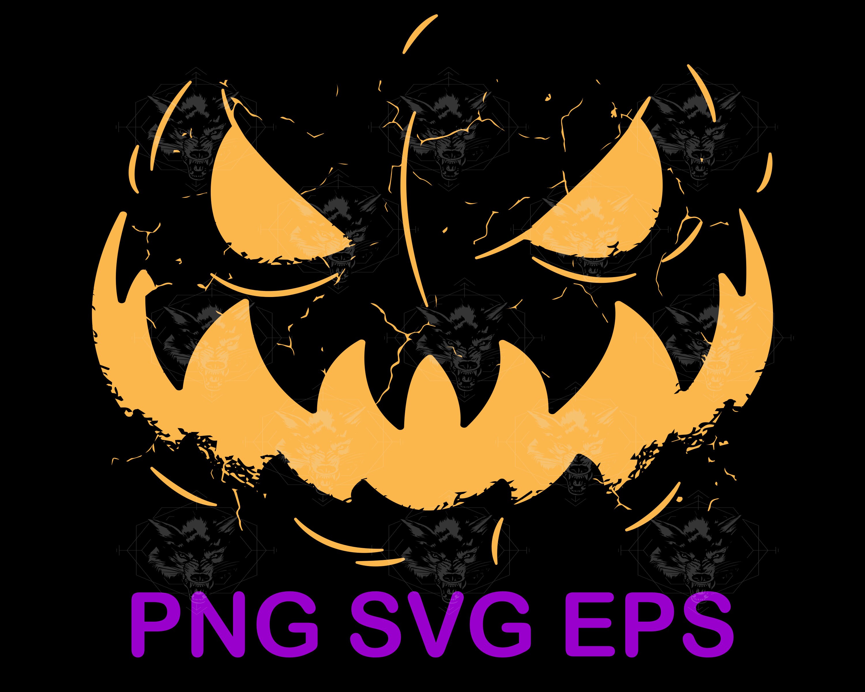 Scary Pumpkin Svg, Halloween Pumpkin SVG, Halloween Scary Pumpkin SVG ...