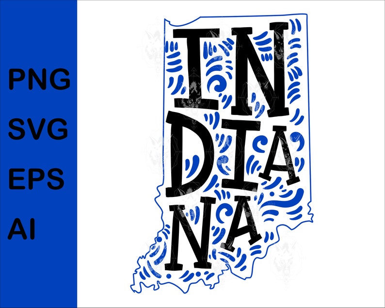 Indiana SVG Files Indiana Cut File United States of America | Etsy