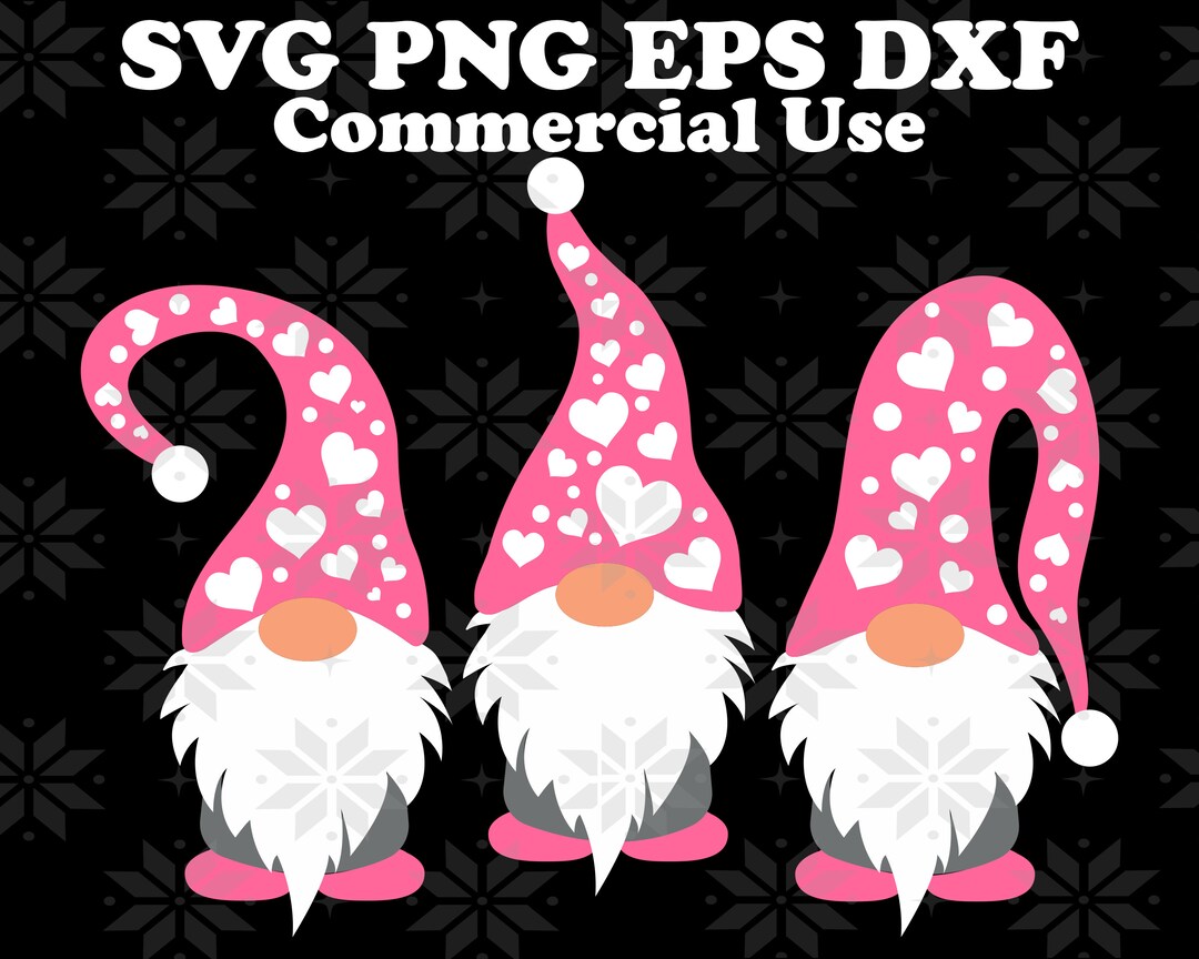 Valentine's Day Gnome Svg, Heart Gnome Svg, Gnomies Svg, Love Gnome Svg ...