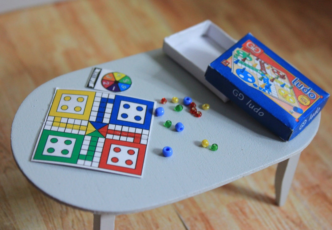 Ludo Game in Miniature /complete Ludo/dolls House Ludo Game - Etsy