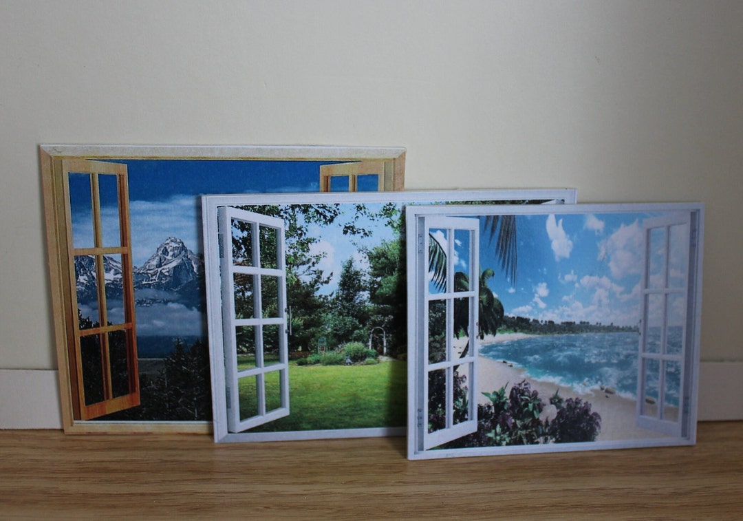 Open Window Print/ Dolls House Decoration - Etsy UK