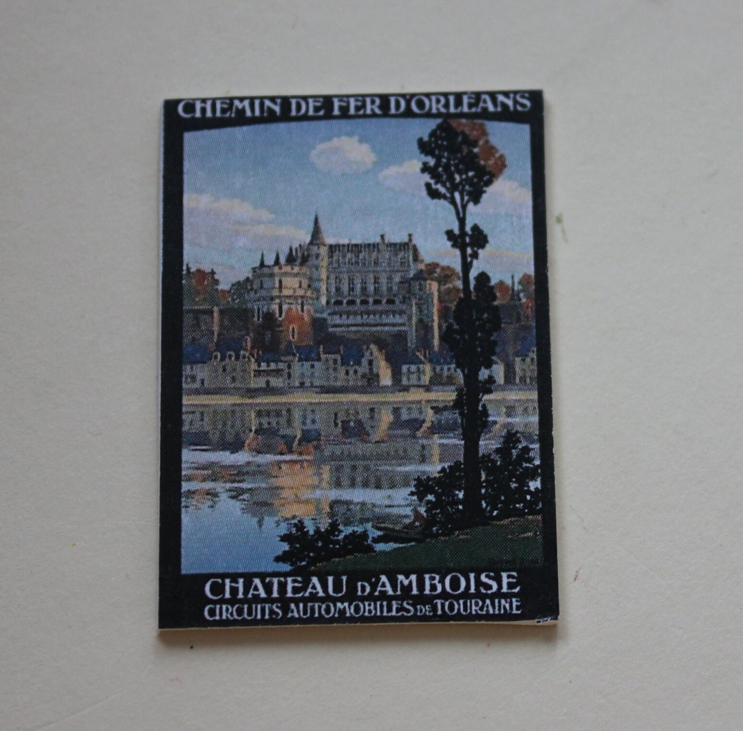 French Chateau Print/ 1/12thscale/dolls House Decoration - Etsy