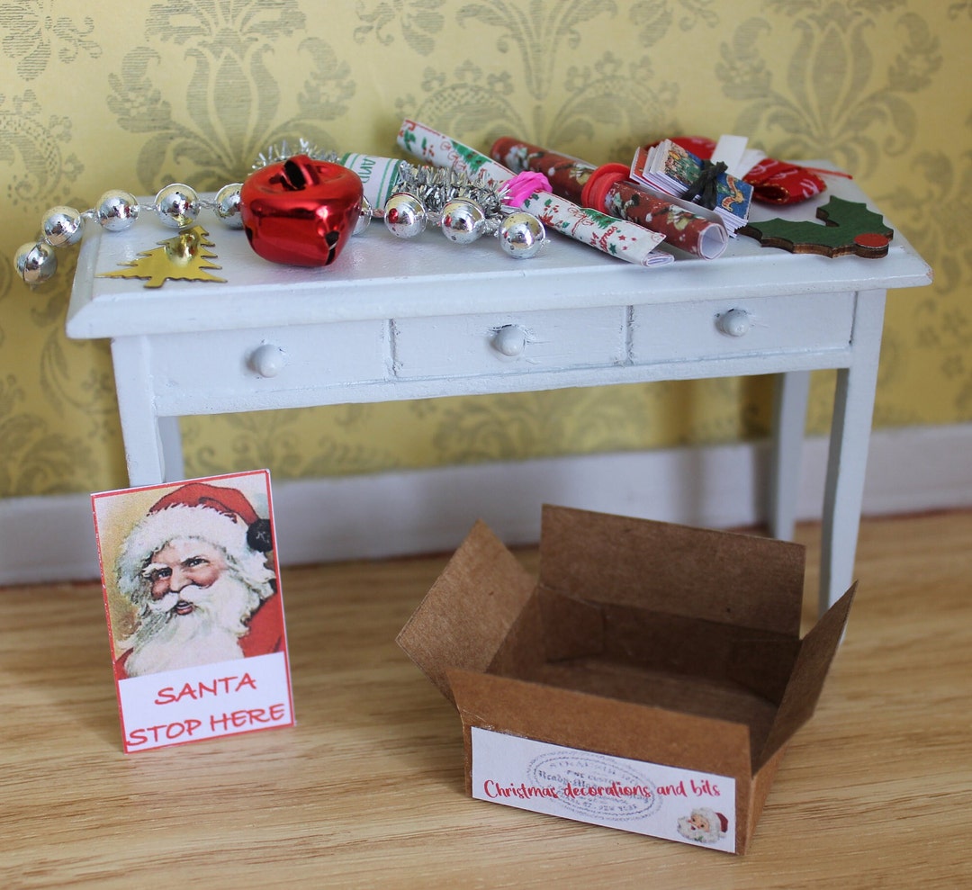 Box of Christmas Bits, Ready to Decorate for Christmas or Put in the ...