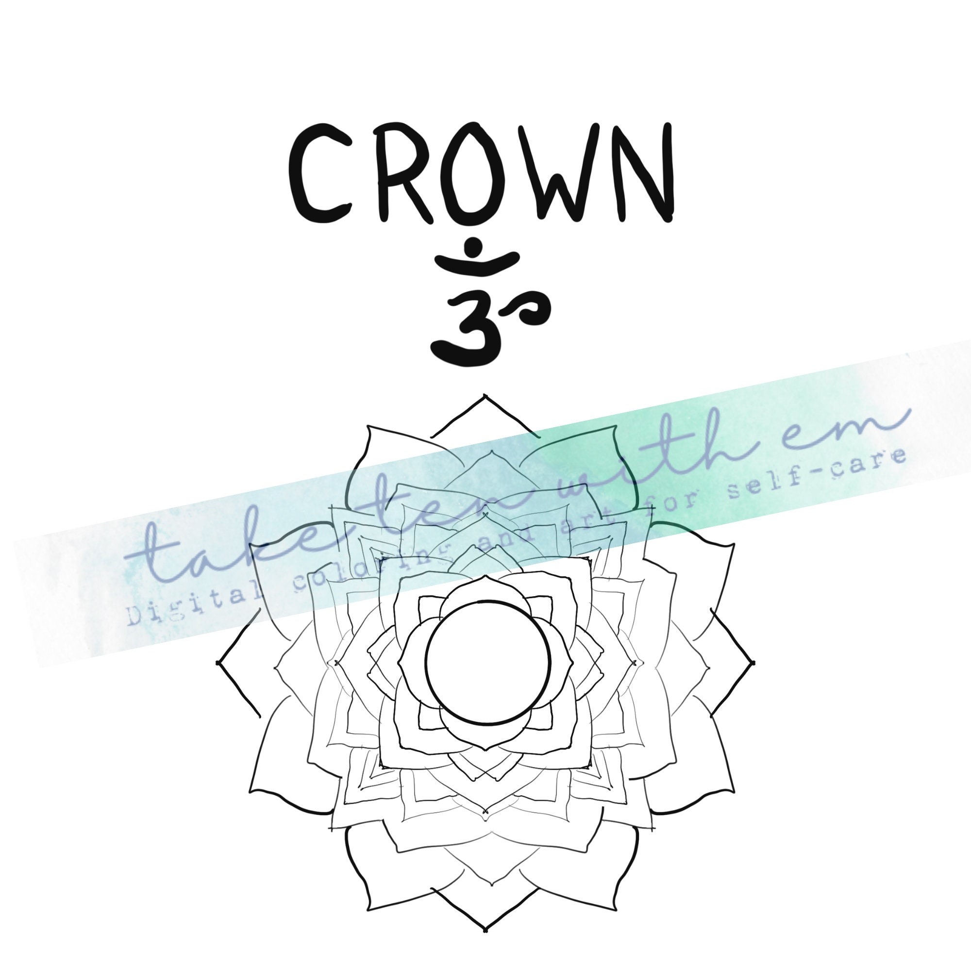 Digital Chakra Coloring Book - Etsy