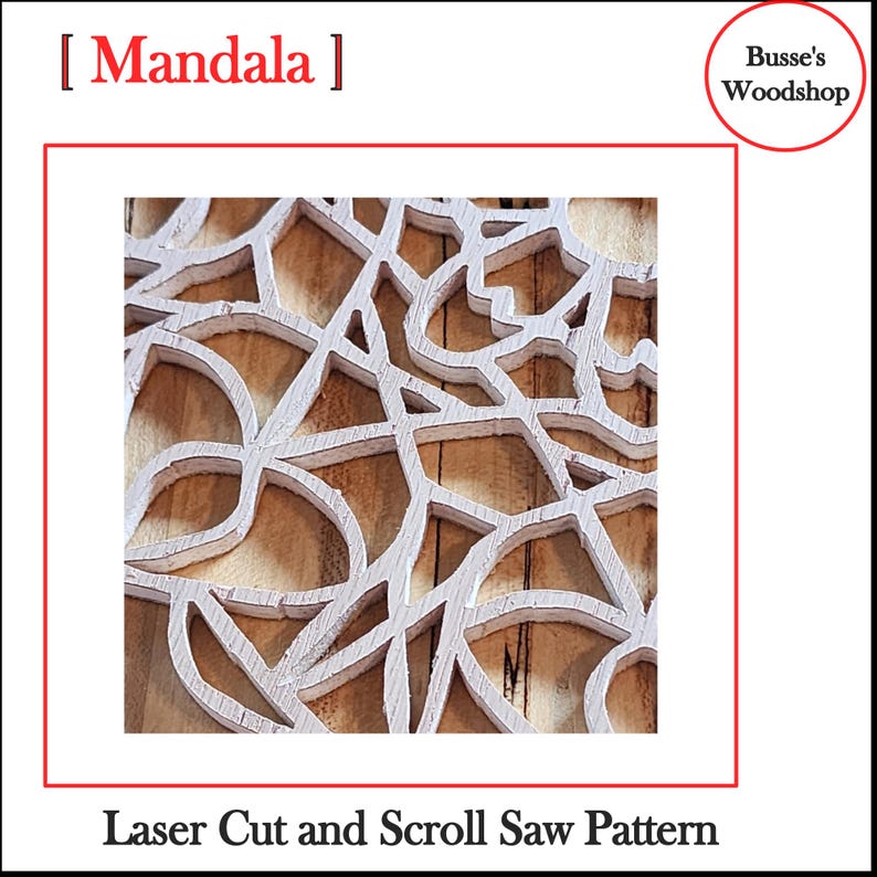 Intricate Mandala Scroll Saw Pattern | DIY Woodworking Template ...