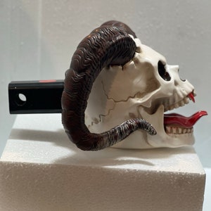 Evil Ram Skull Trailer Hitch Cover - Etsy