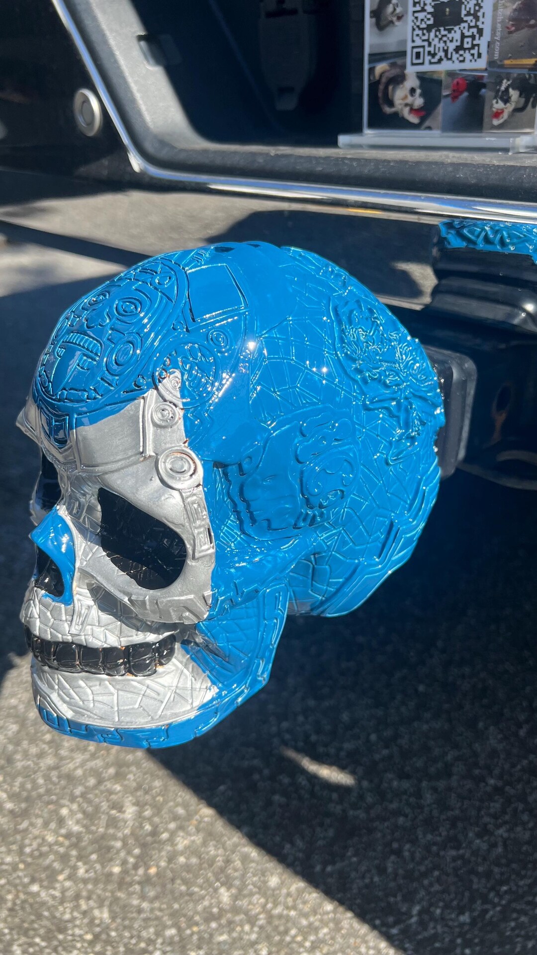 Blue-demon Skull Hitch Cover - Etsy
