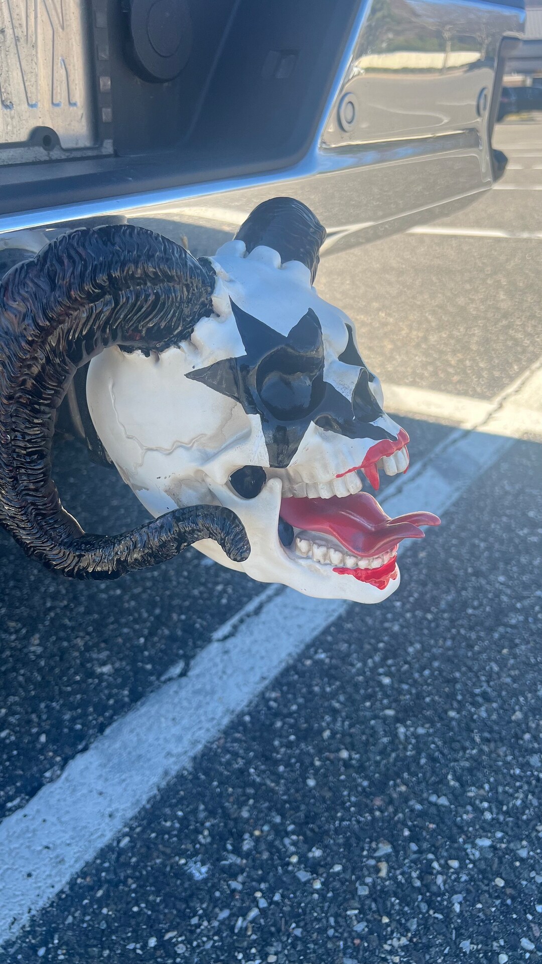 Rock & Roll Evil Ram Skull Trailer Hitch Cover - Etsy