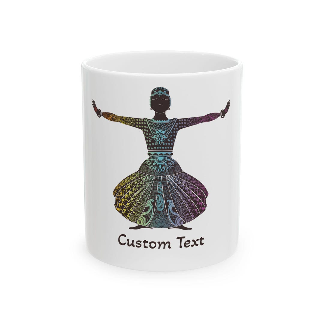 Arangetram Celebration | Bharatnatyam Pose Ceramic Mug (11oz, 15oz ...