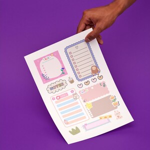 Playful Kids' Printable Weekly Planner, Fun Weekly Planner Printables ...