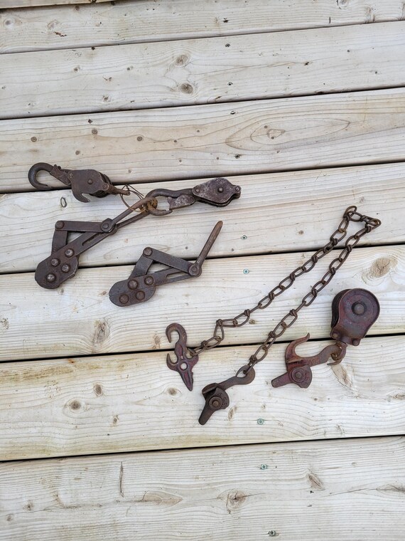 Antique Barbed Wire Fence Stretchers Lot Etsy UK