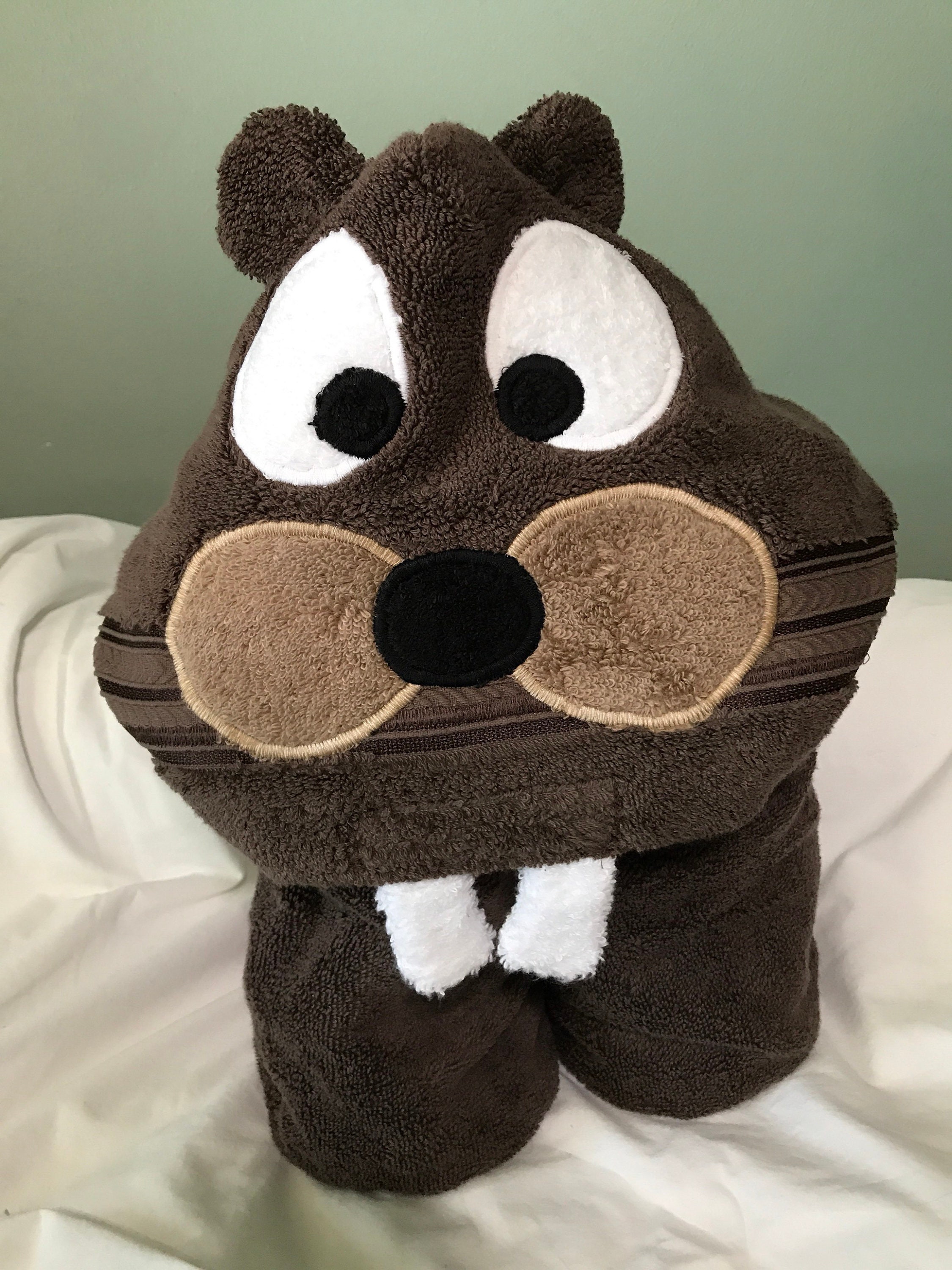 Beaver Hooded Towel - Etsy