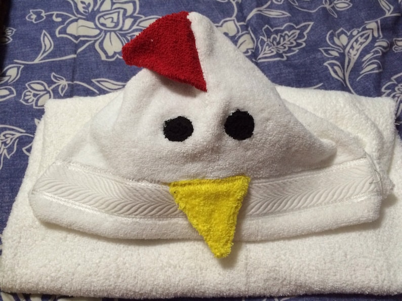 Chicken Hooded Towel - Etsy