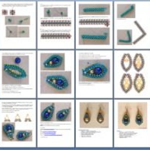 Solace Earrings Pattern / Cubic Right Angle Weave Earrings Tutorial ...