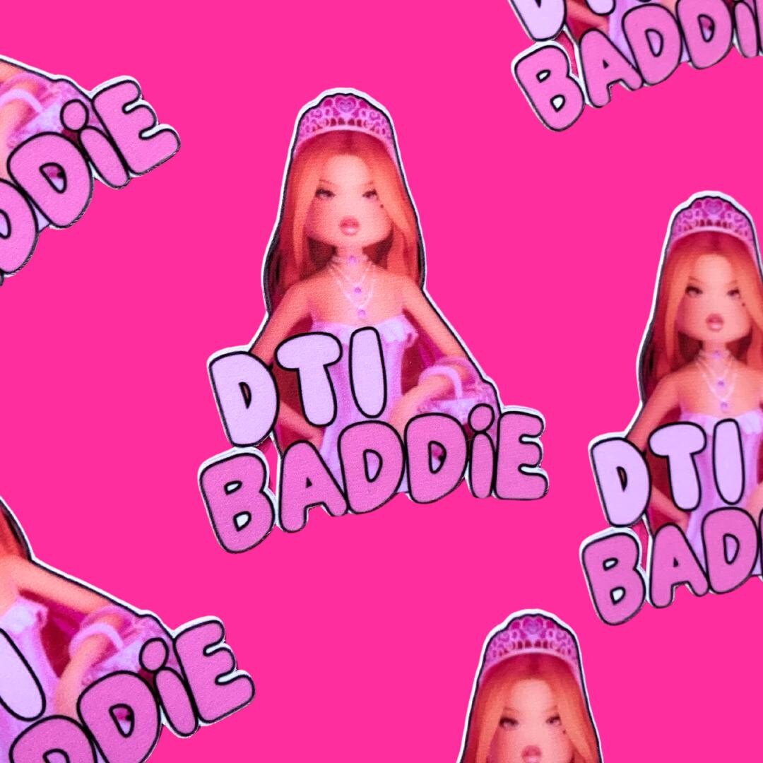 DTI Baddie - Vinyl Sticker - Etsy