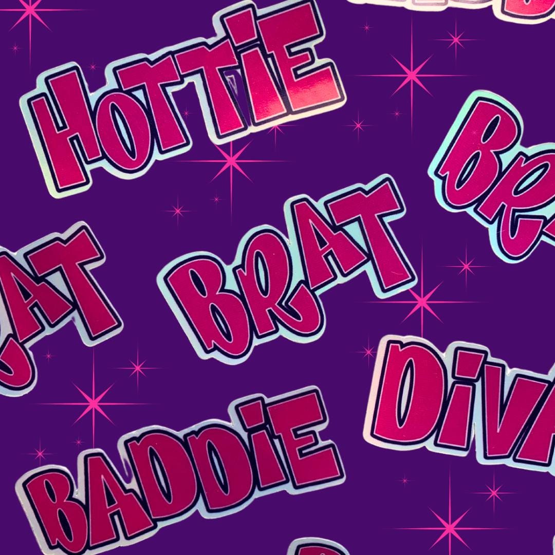 Bratz Theme Vinyl Sticker Holographic Sticker Water Resistant Sticker ...