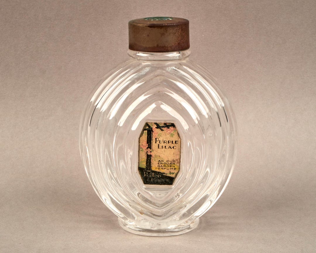 Antique 1930s Potter and Moore Art Deco "purple Lilac" Glass Perfume ...