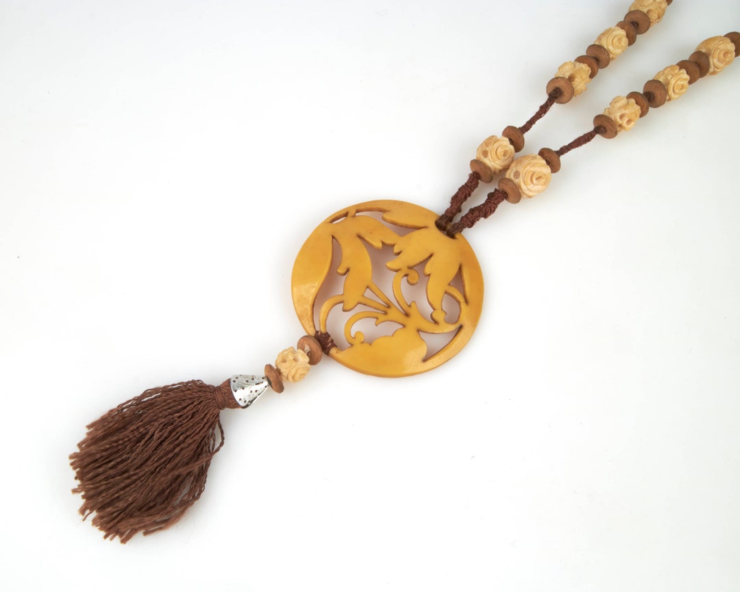 Vintage 1920s Art Deco Flapper Style Necklace With Tassel - Etsy