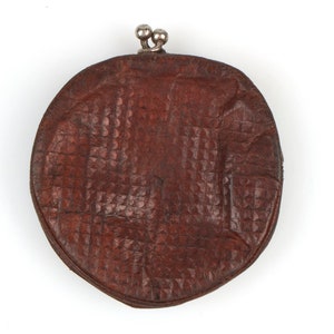Antique Leather Coin Purse Decorated With Cherubs 1900 - Etsy