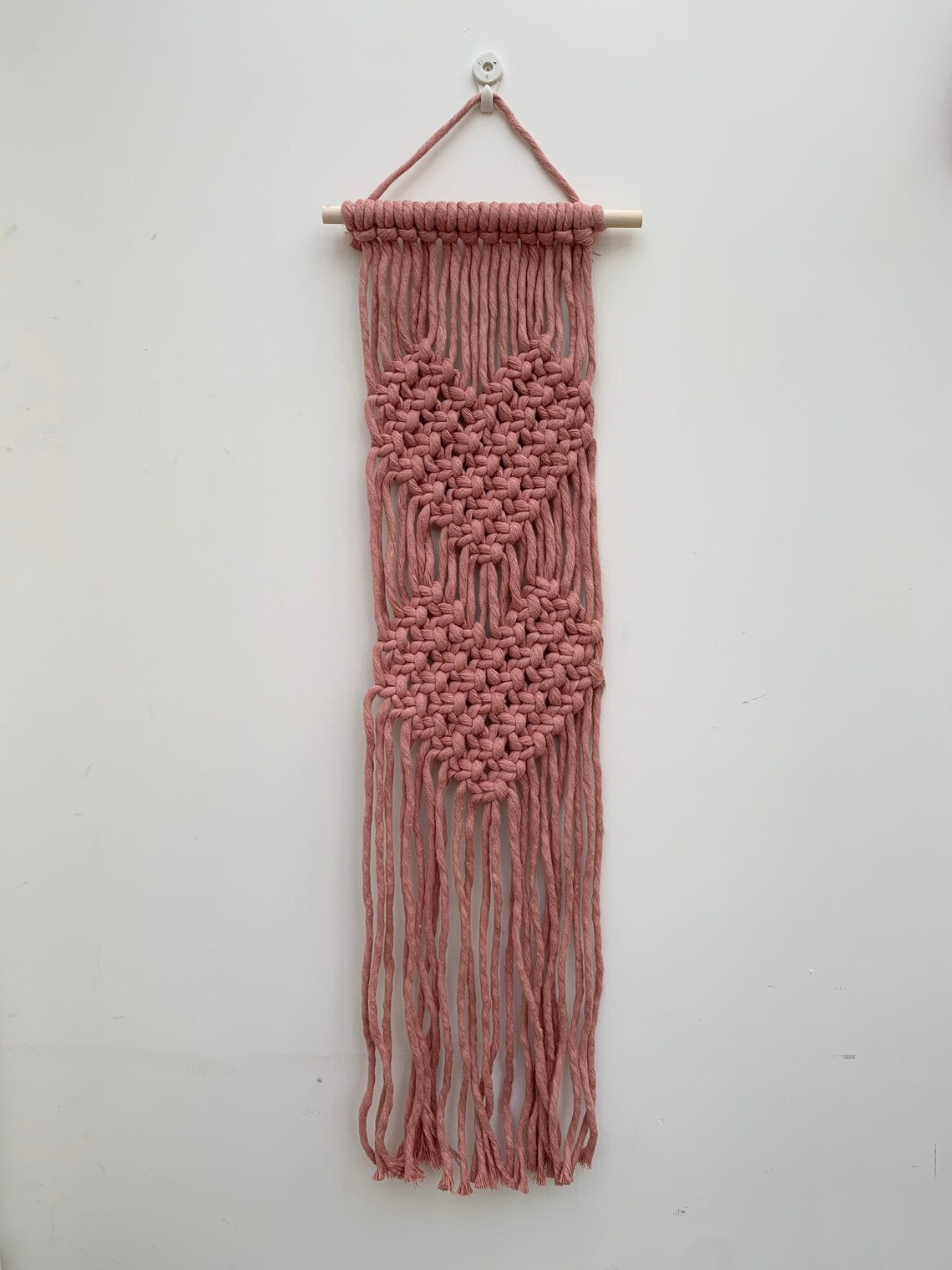 Macrame Heart Wall Hanging Double Heart Macrame Home Decor - Etsy