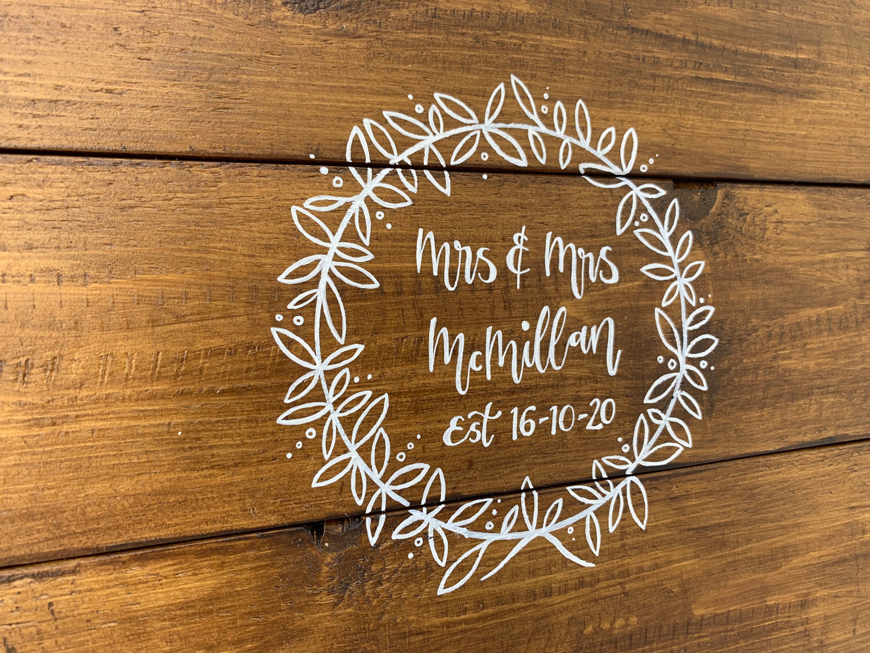 Personalised Wedding Guest Board Wedding Keepsake Wedding | Etsy