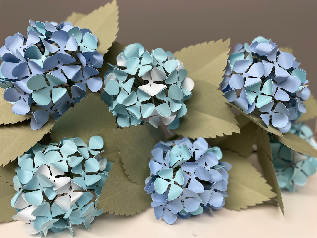 Paper Flower, Paper Hydrangea, Hydrangeas, Wedding Flowers, Anniversary ...