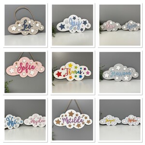 Name Cloud - Nursery - Cloud Sign - Personalised - Children’s Bedroom ...
