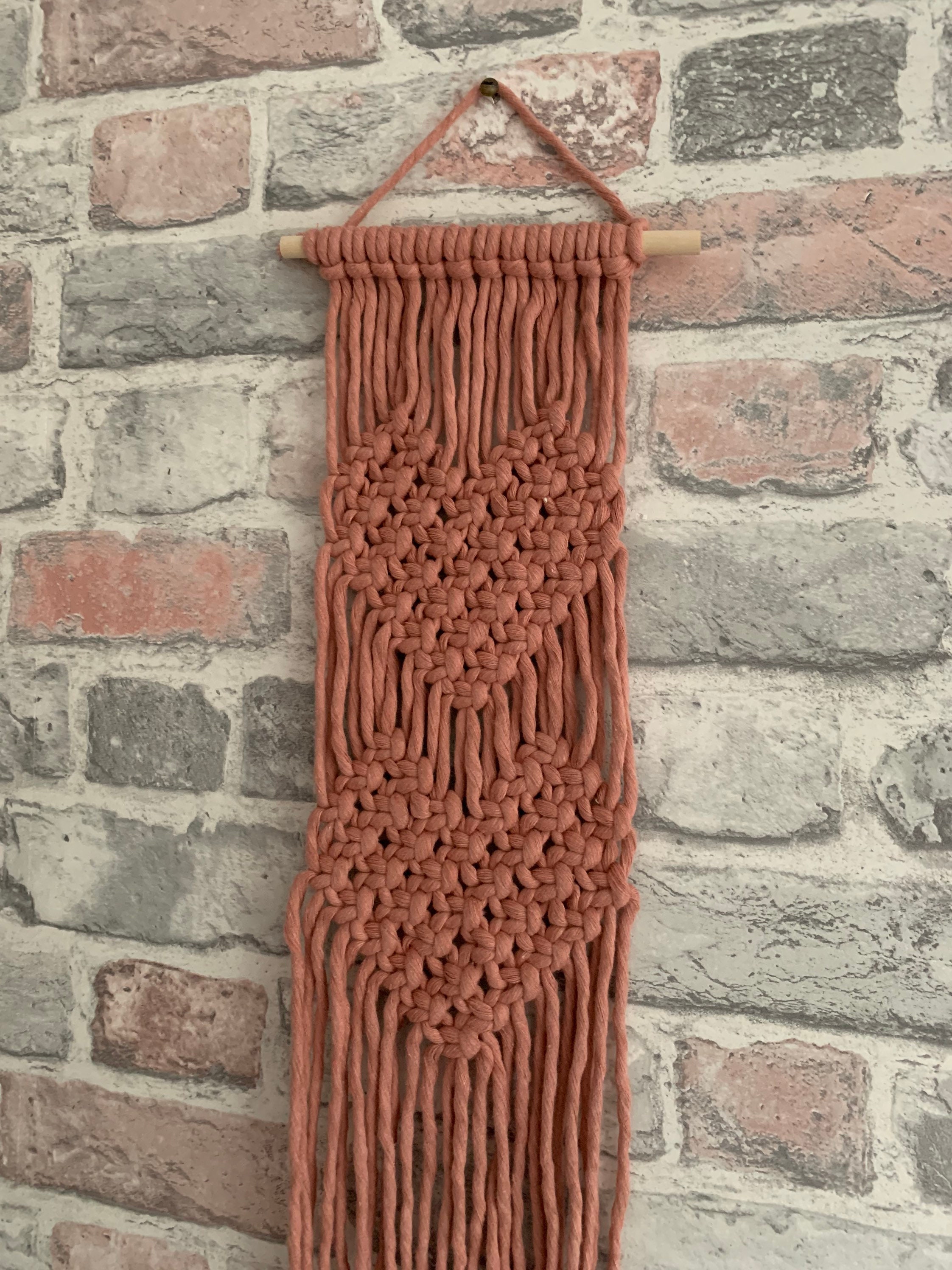 Macrame heart wall hanging double heart macrame home decor | Etsy