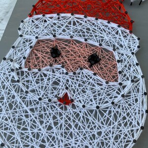 Santa, Father Christmas String Art, Christmas Decor, Wooden Signs. - Etsy