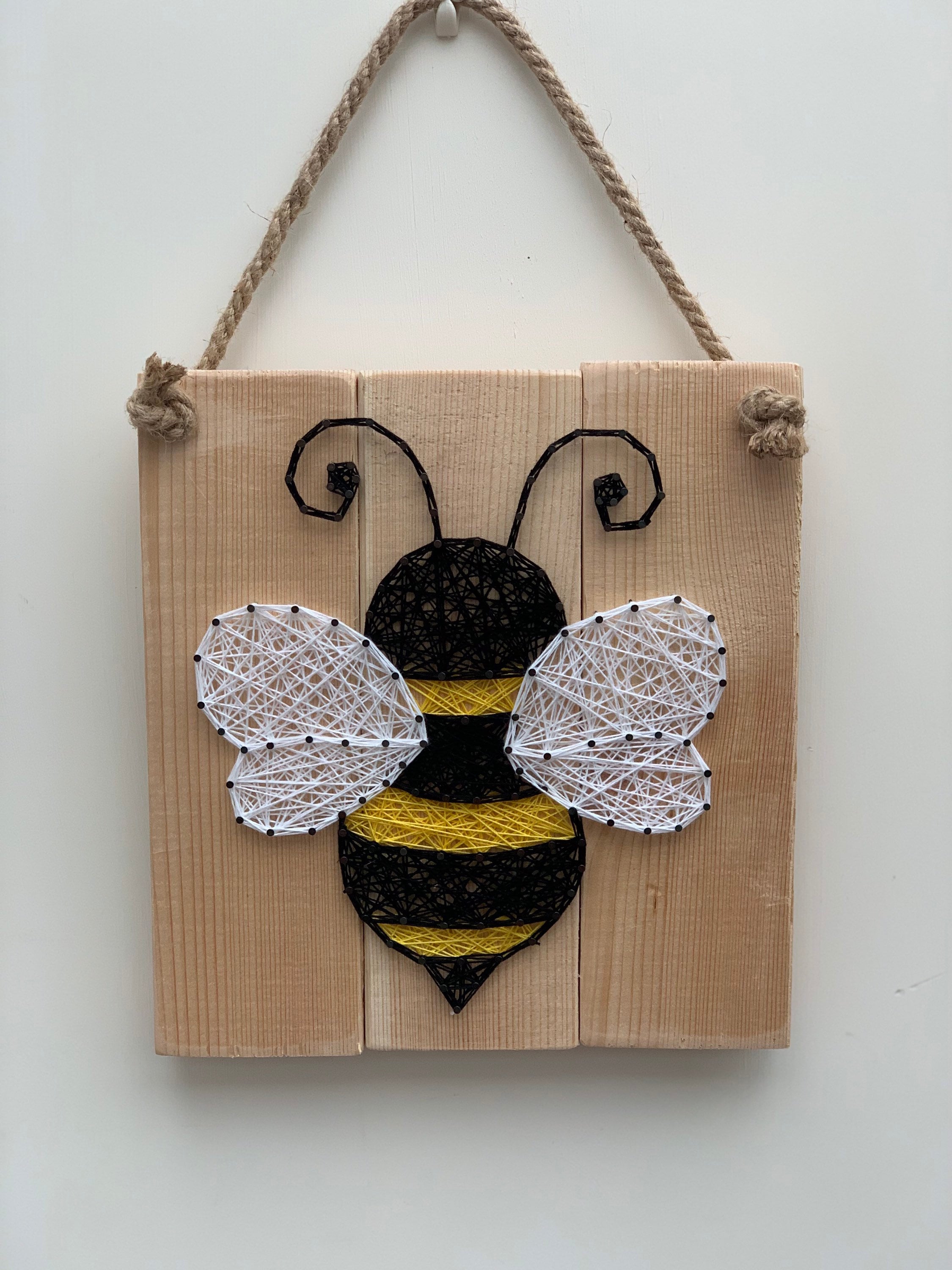 Bumble Bee String Art Bee Handmade Wall Art Home Decor - Etsy UK