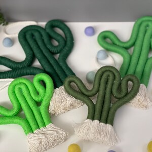 Macrame Cactus Rope Wall Hanging - Cactus Home Decor - Nursery Decor ...