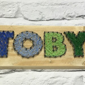 String Art Name Board Wall Decor Personalised. | Etsy