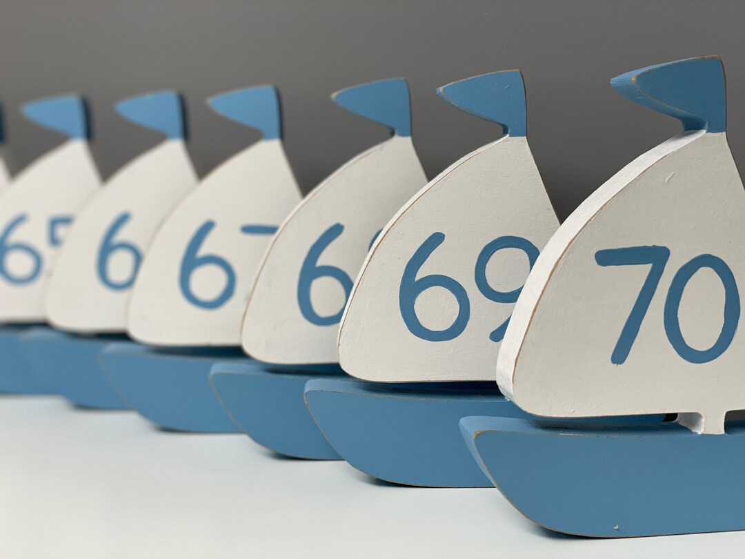 Wooden Sailing Boat - Table Number - Wedding Table - Boat - Cafe ...