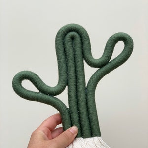 Macrame Cactus Rope Wall Hanging - Cactus Home Decor - Nursery Decor ...
