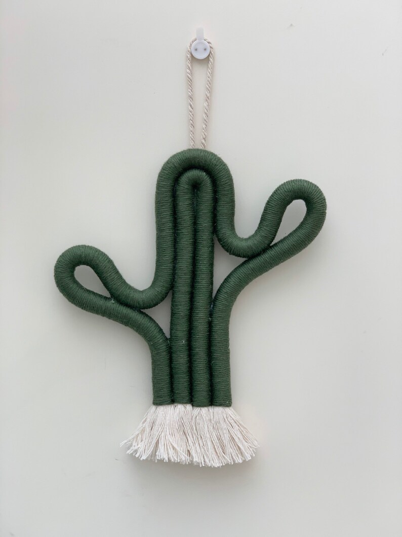 Macrame Cactus Rope Wall Hanging Cactus Home Decor Nursery | Etsy UK